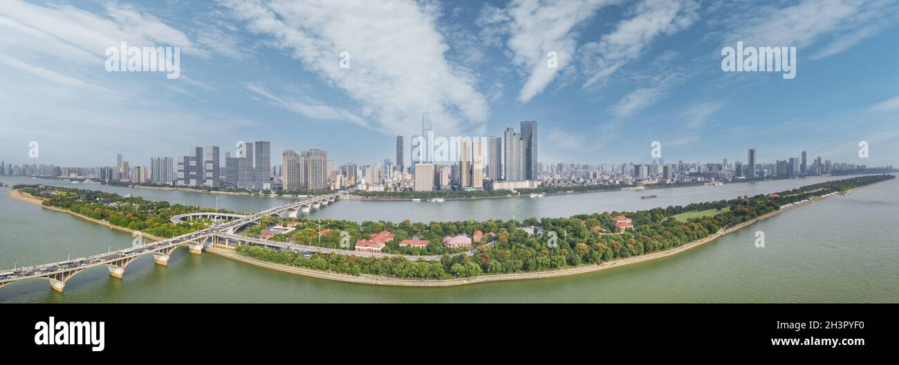 Beautiful changsha cityscape panorama Stock Photo - Alamy