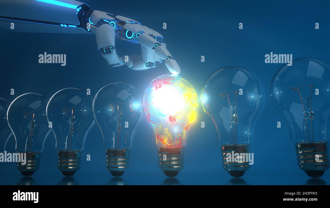 Robot hand light hi-res stock photography and images - Alamy