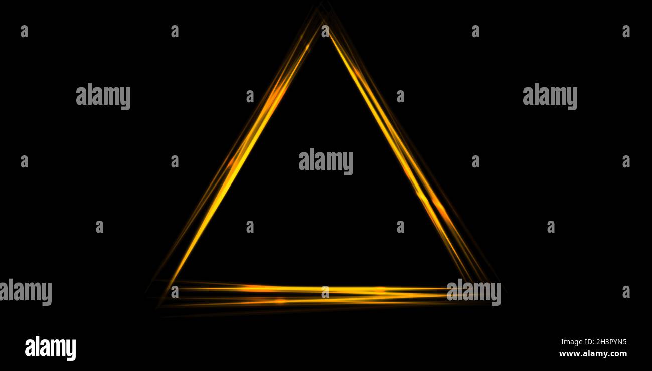 golden yellow glow straight line Contrasting triangle background image ...