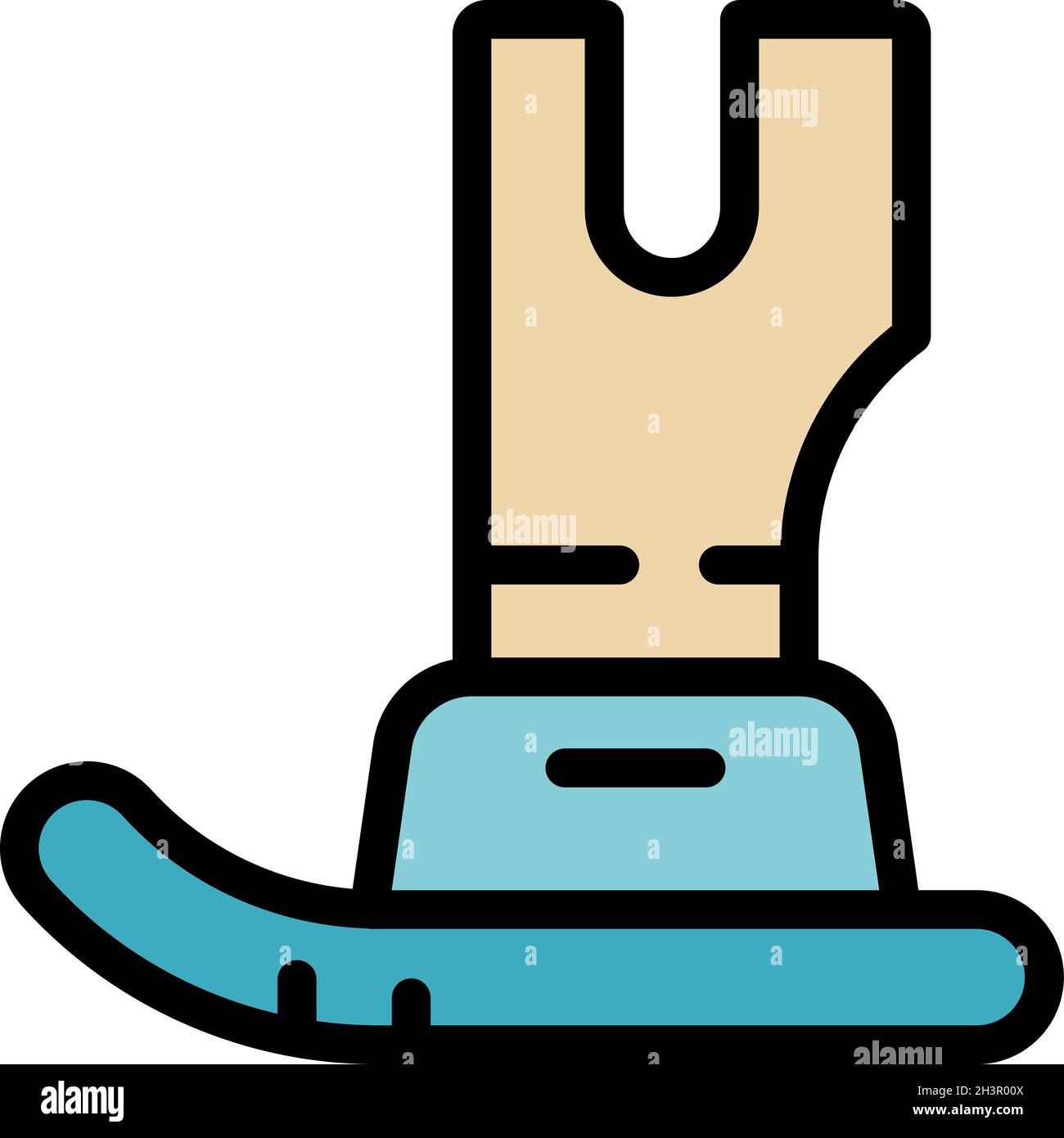 Textile model cloth icon. Outline textile model cloth vector icon color ...