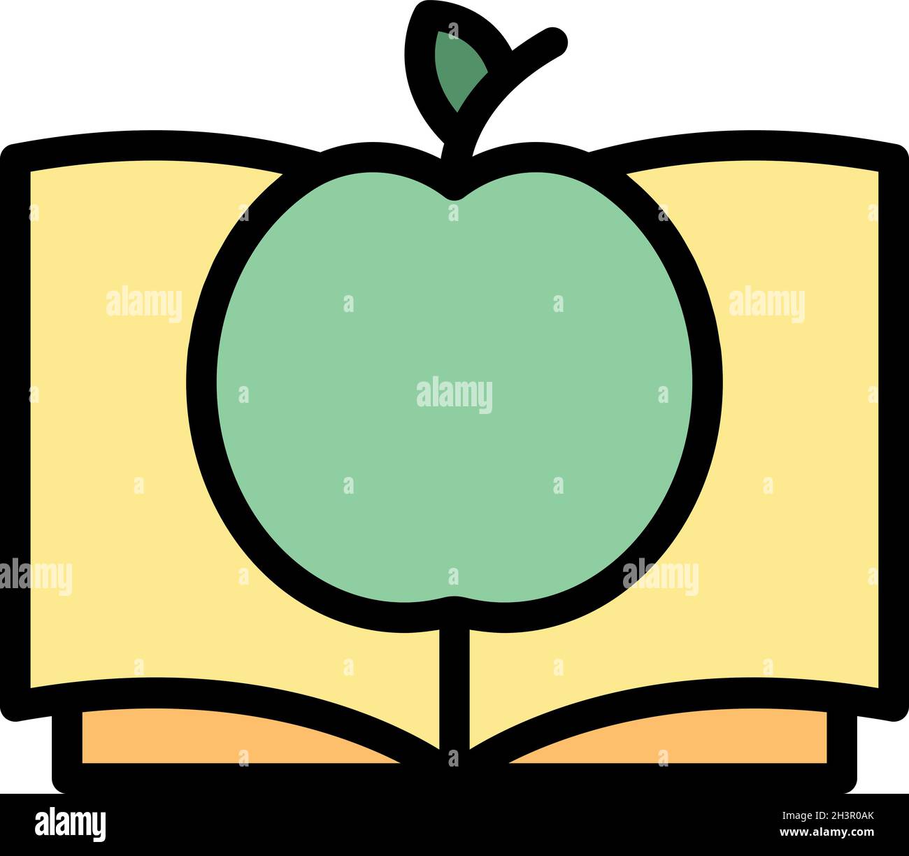 Inclusive education open book icon. Outline inclusive education open ...