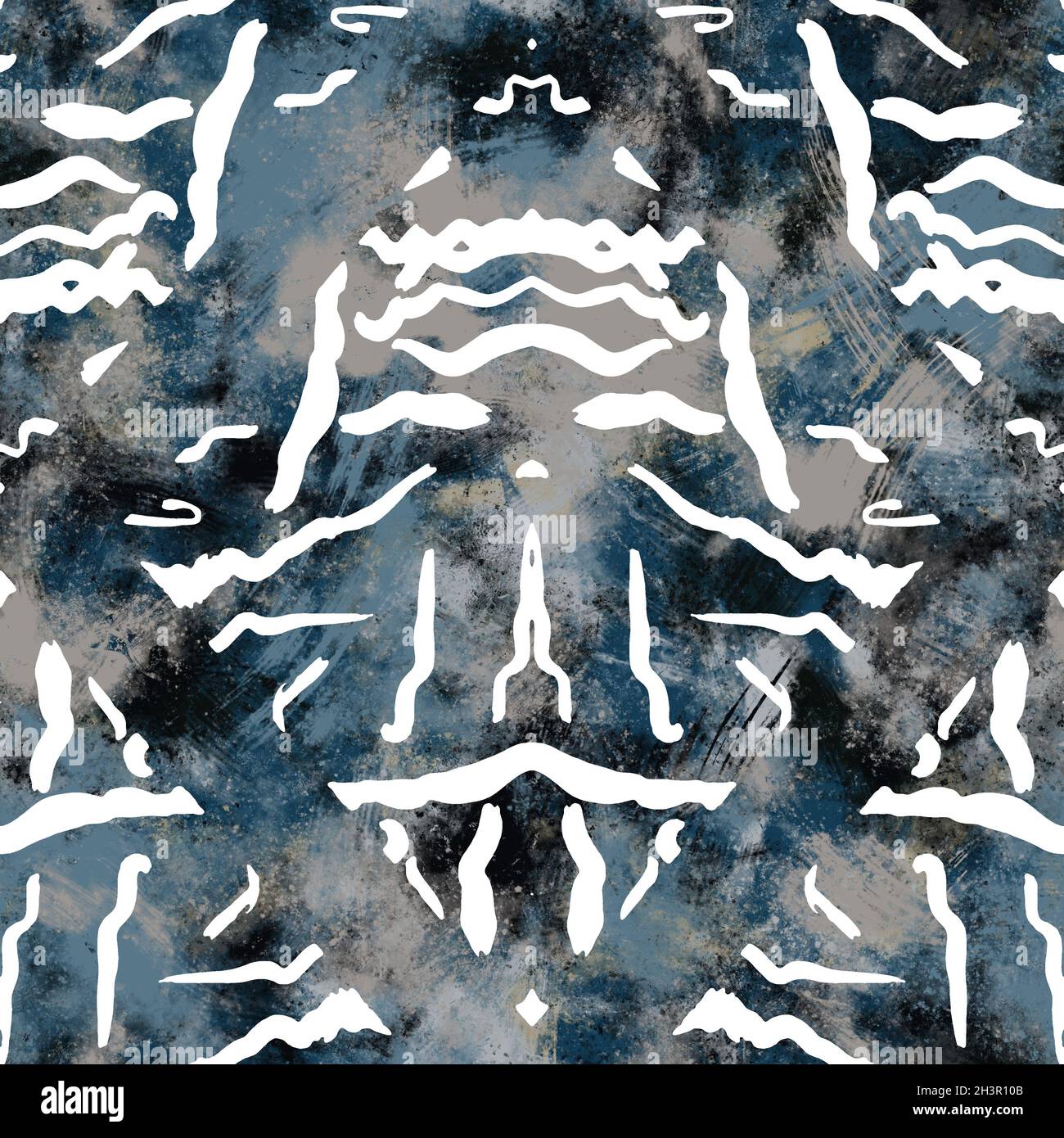 Seamless neutral and white grungy classic abstract surface pattern ...