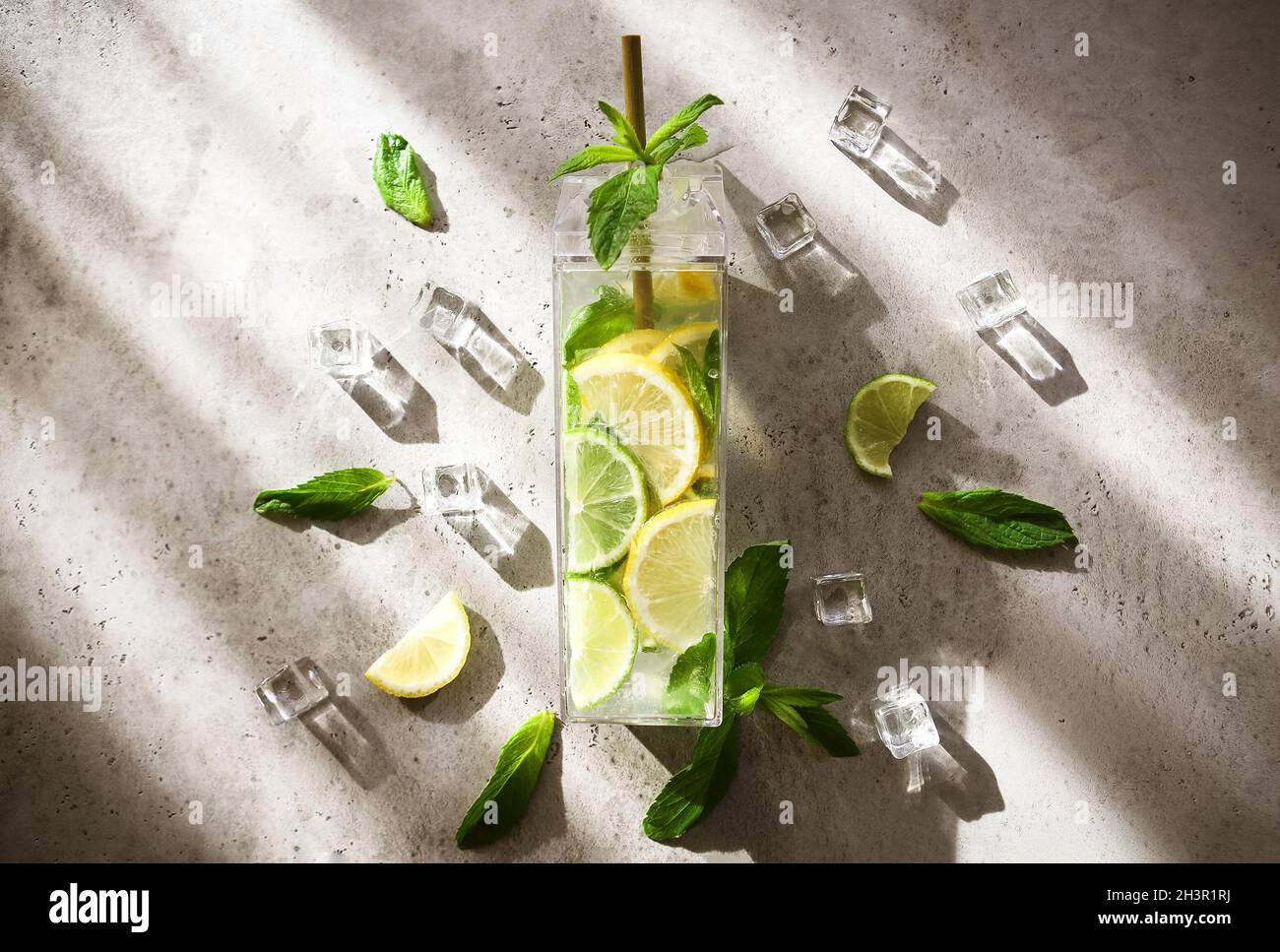 Tasty lemonade on table hi-res stock photography and images - Alamy