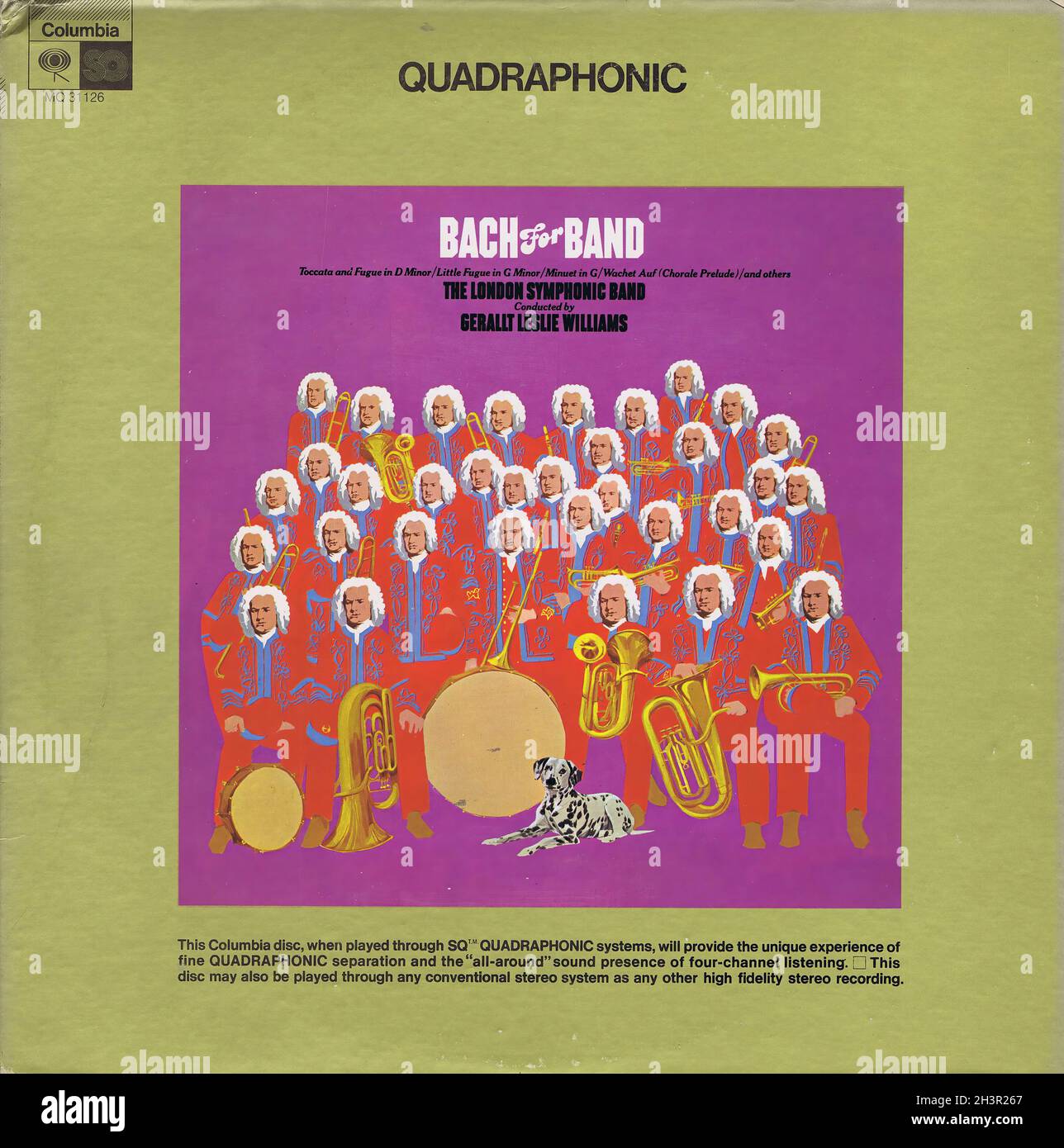 Bach for Band - Williams Columbia - Classical Music Vintage Vinyl ...