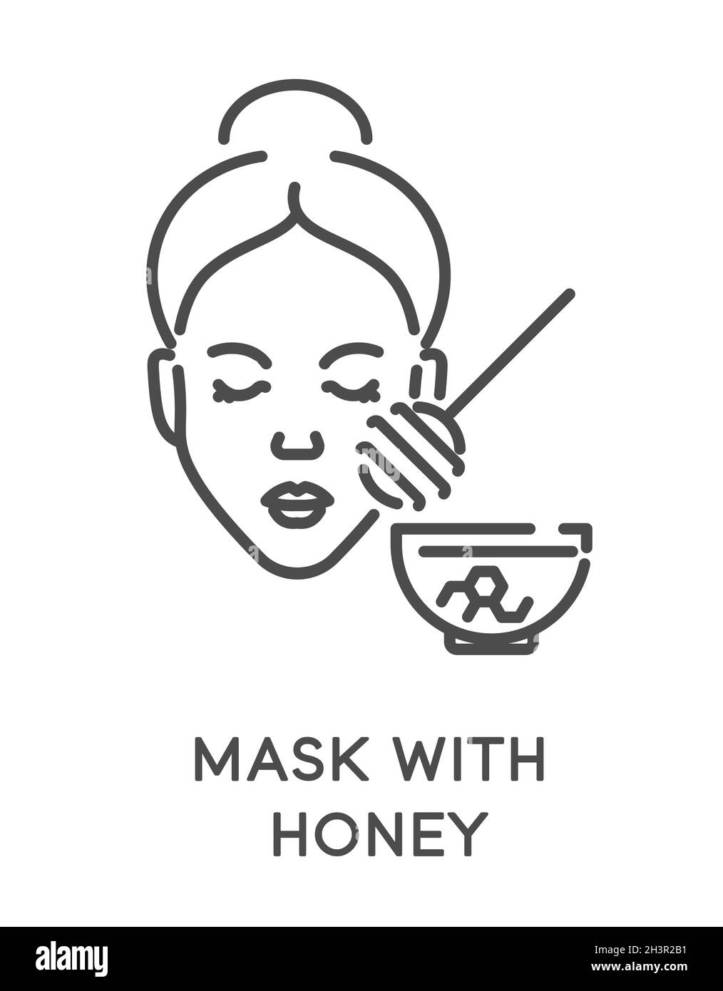 Face treatment icon outline Cut Out Stock Images & Pictures - Alamy