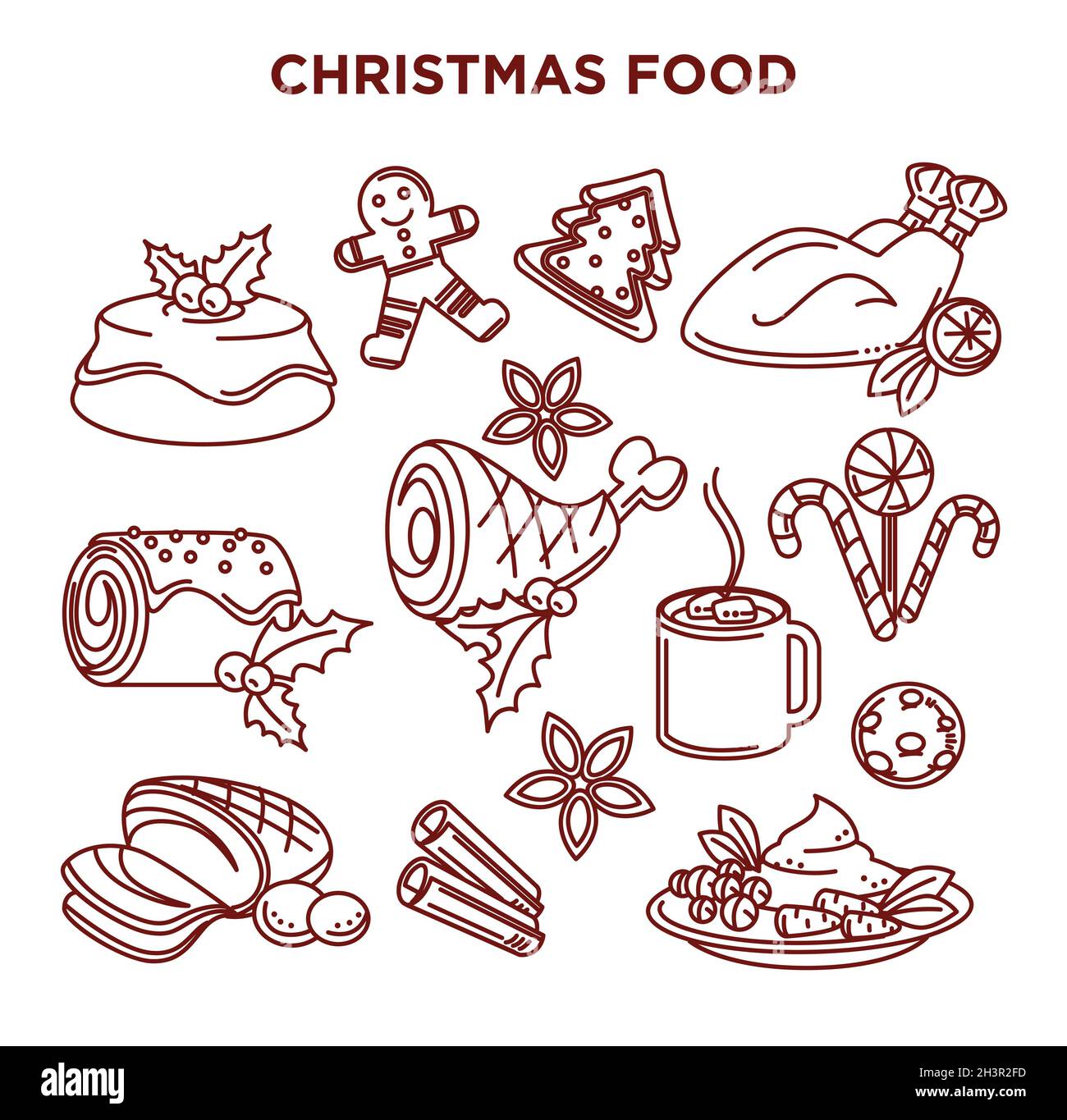 Chicken lollipop Stock Vector Images - Alamy