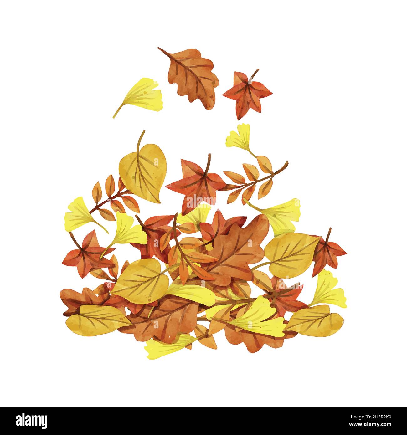 Pile Of Fall Leaves