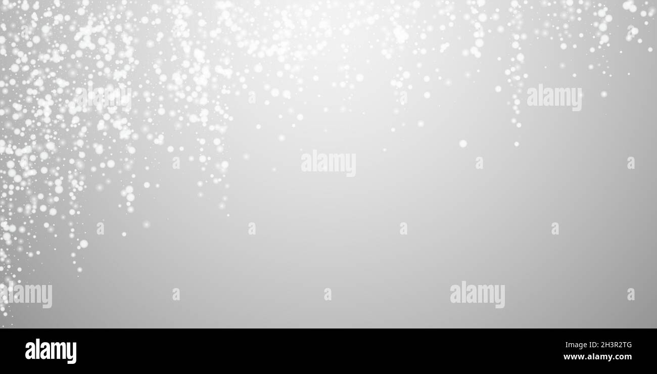 Beautiful falling snow Christmas background. Subtle flying snow flakes ...