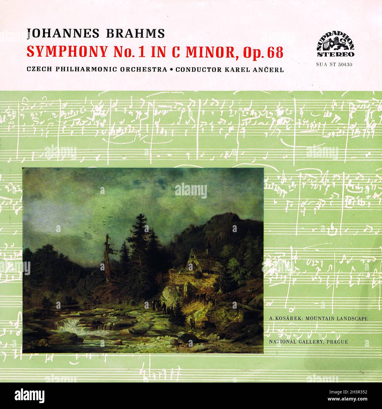 Brahms Symphony 1 - AncÌŒerl Supraphon - Classical Music Vintage Vinyl Record Stock Photo - Alamy