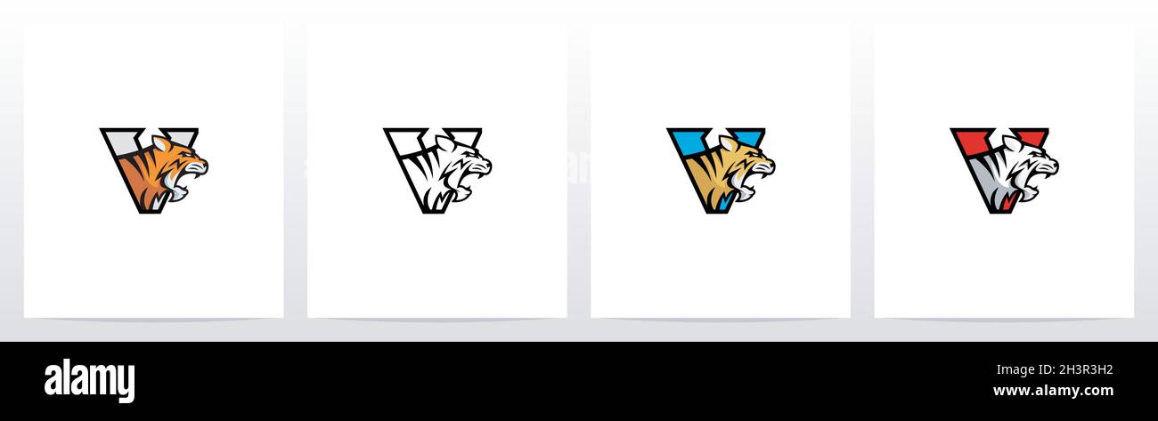 V tiger logo hi-res stock photography and images - Alamy