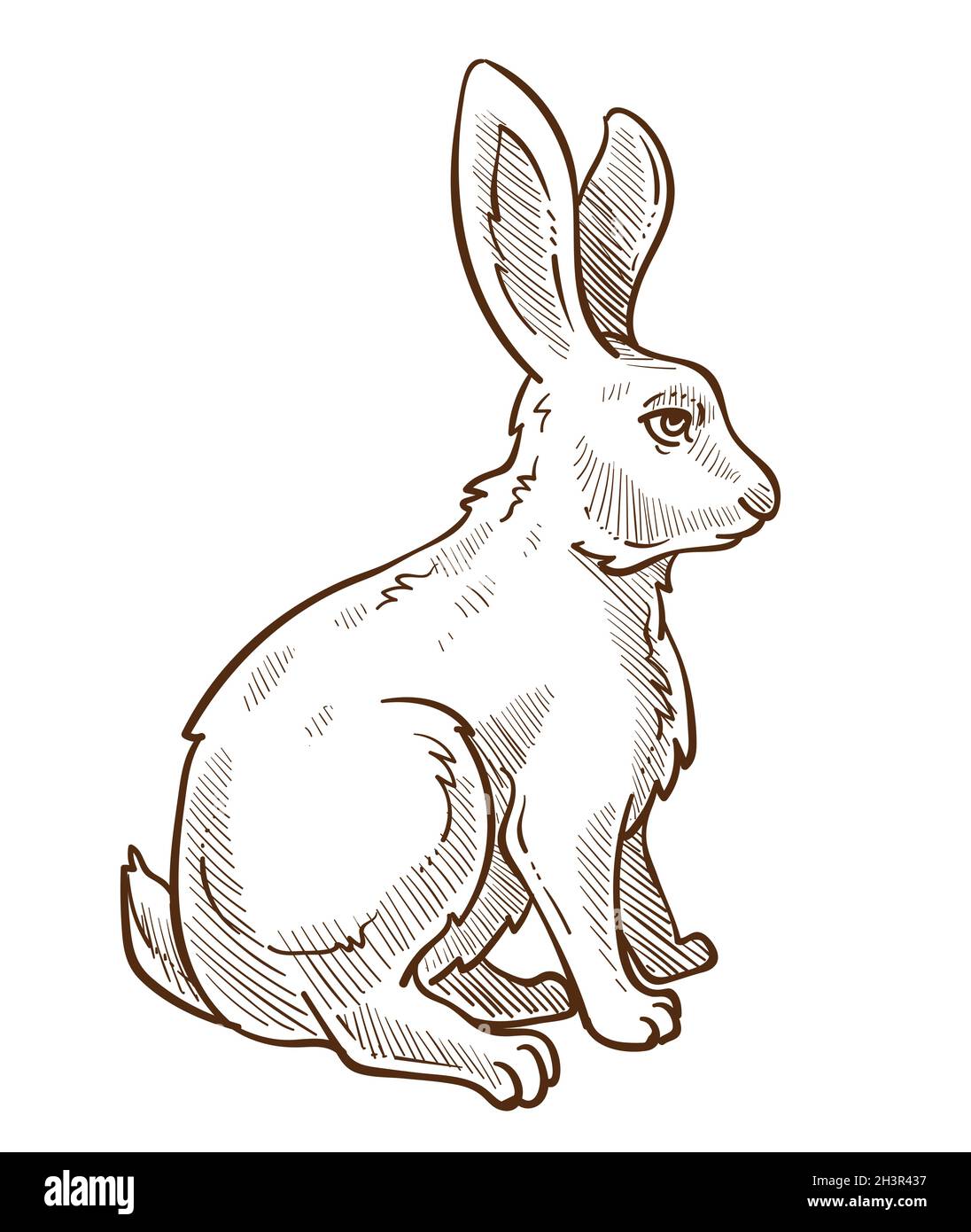 Rabbit stencil Stock Vector Images - Alamy