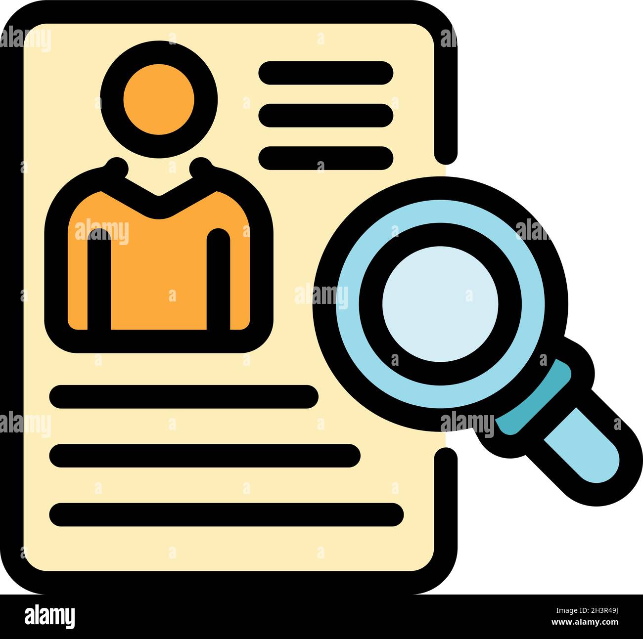 Cv personal information icon. Outline cv personal information vector ...