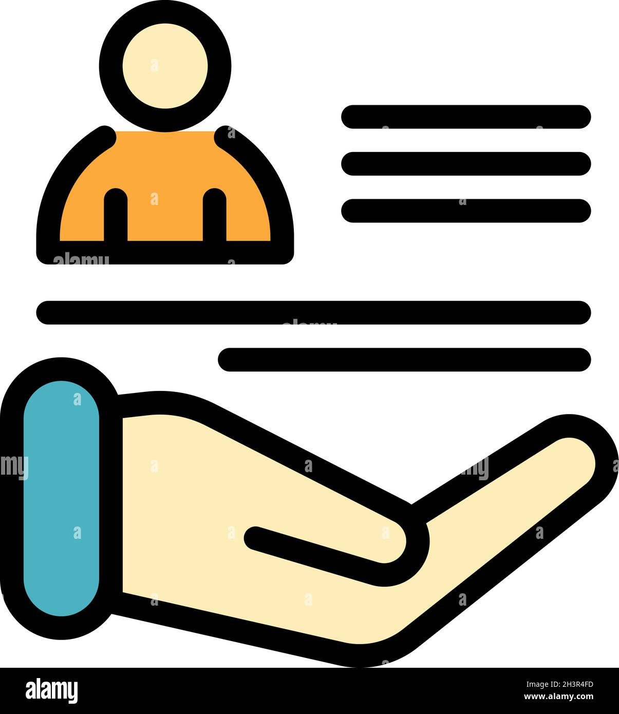 Keep personal data safe icon. Outline keep personal data safe vector ...