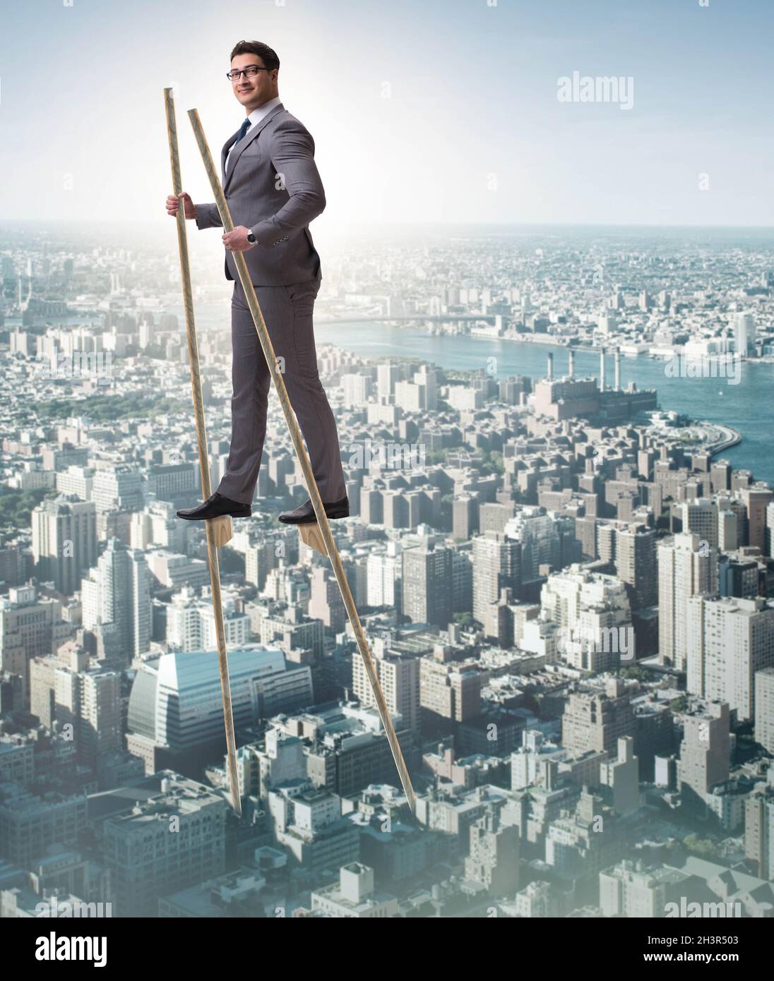 Stilts man high tall hi-res stock photography and images - Alamy