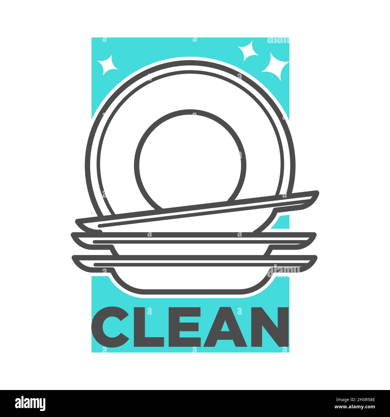Dishwashing logo icon sign hi-res stock photography and images - Alamy