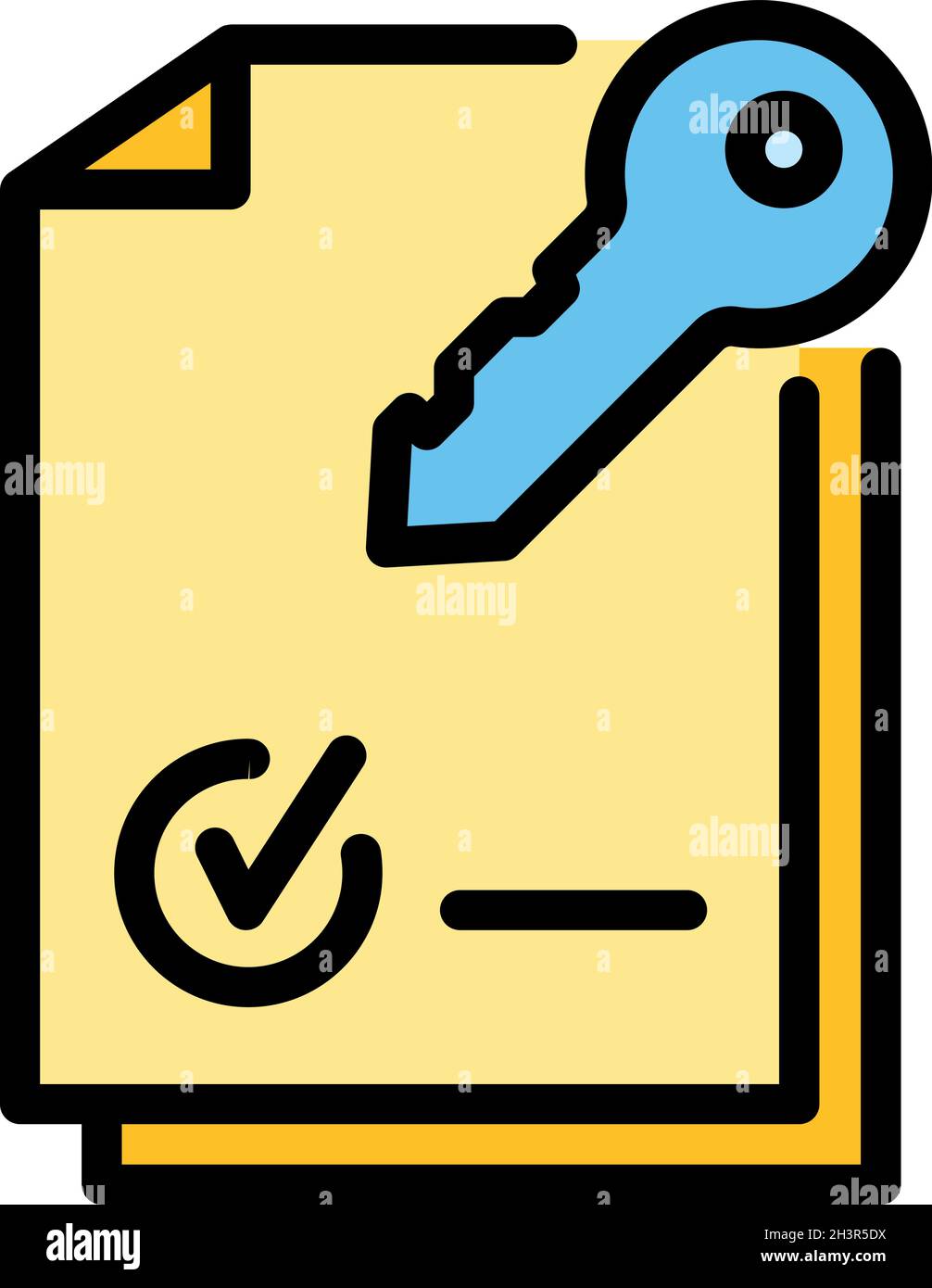 Paper multi-factor authentication icon. Outline paper multi-factor ...