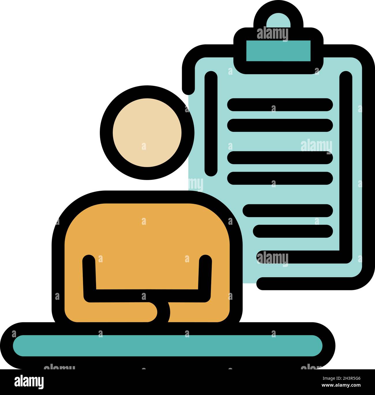 Company founder team icon. Outline company founder team vector icon ...