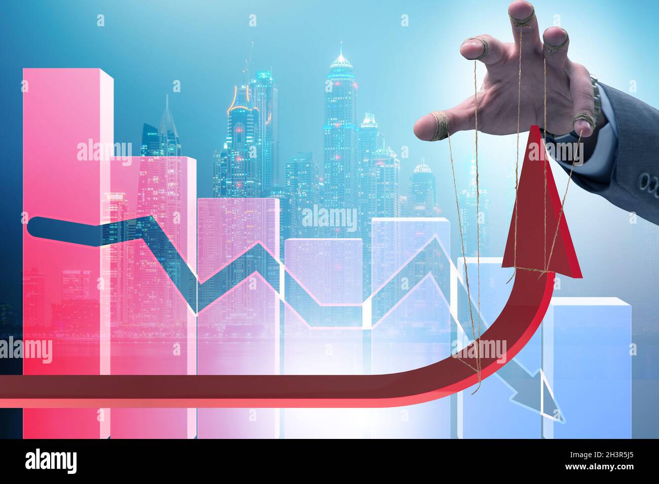 Concept of supporting economic growth in economy Stock Photo - Alamy
