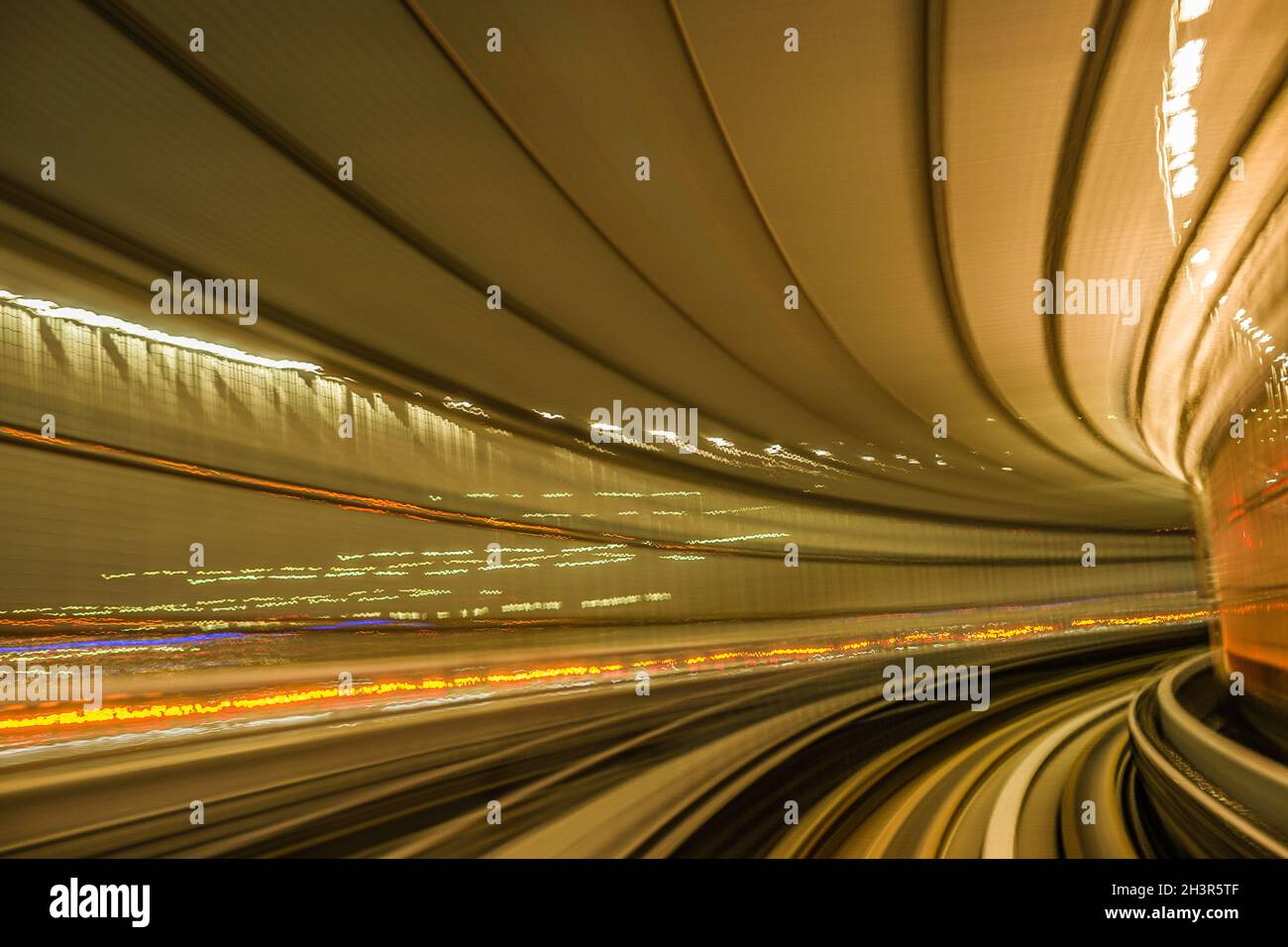Rainbow Bridge visible from yurikamome Stock Photo - Alamy