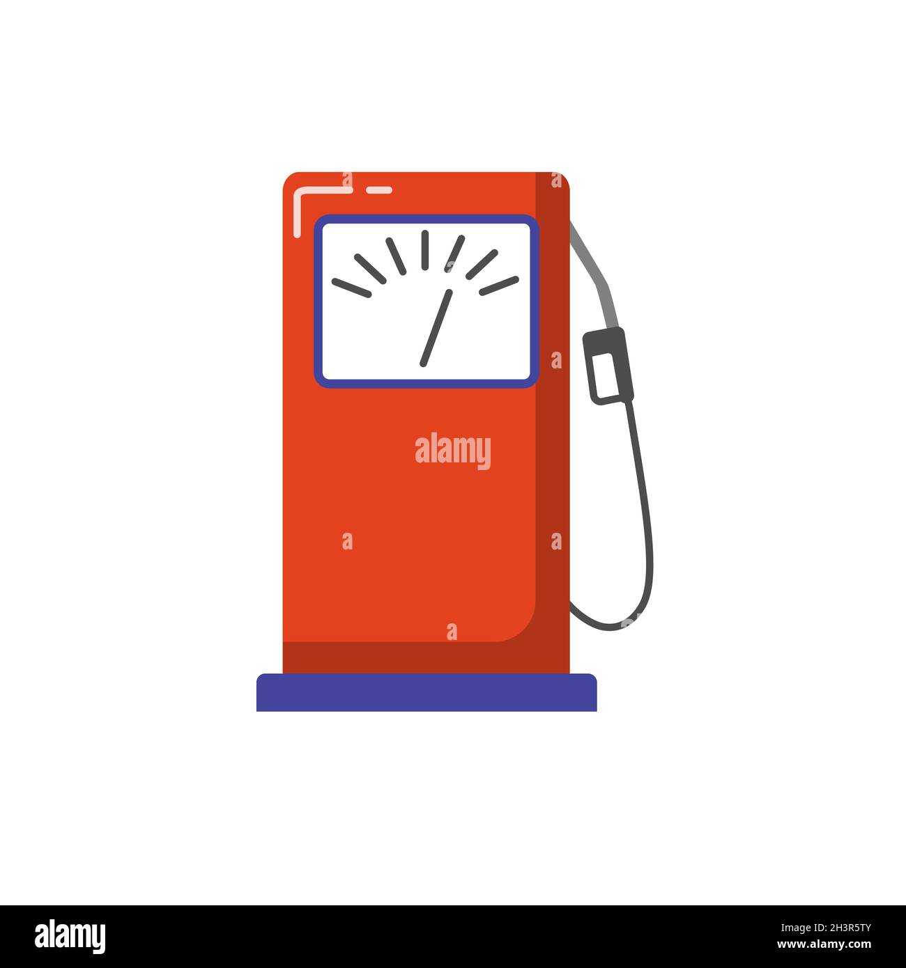 Petrol filling station icon in flat style. Gas fueling facility symbol ...