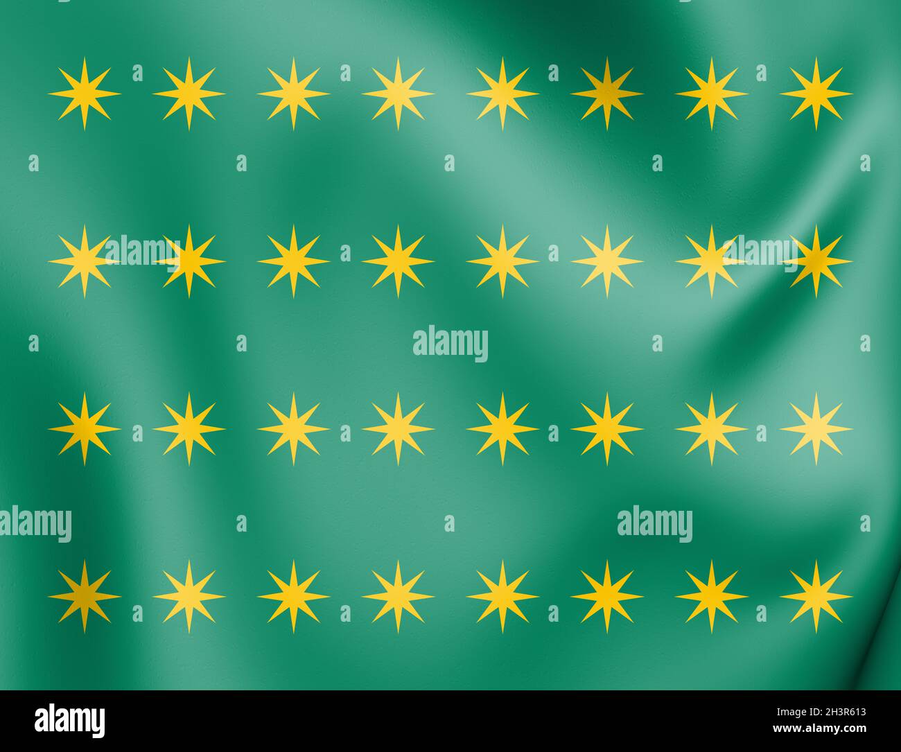 32 Stars Fenian Flag. 3D Illustration Stock Photo - Alamy