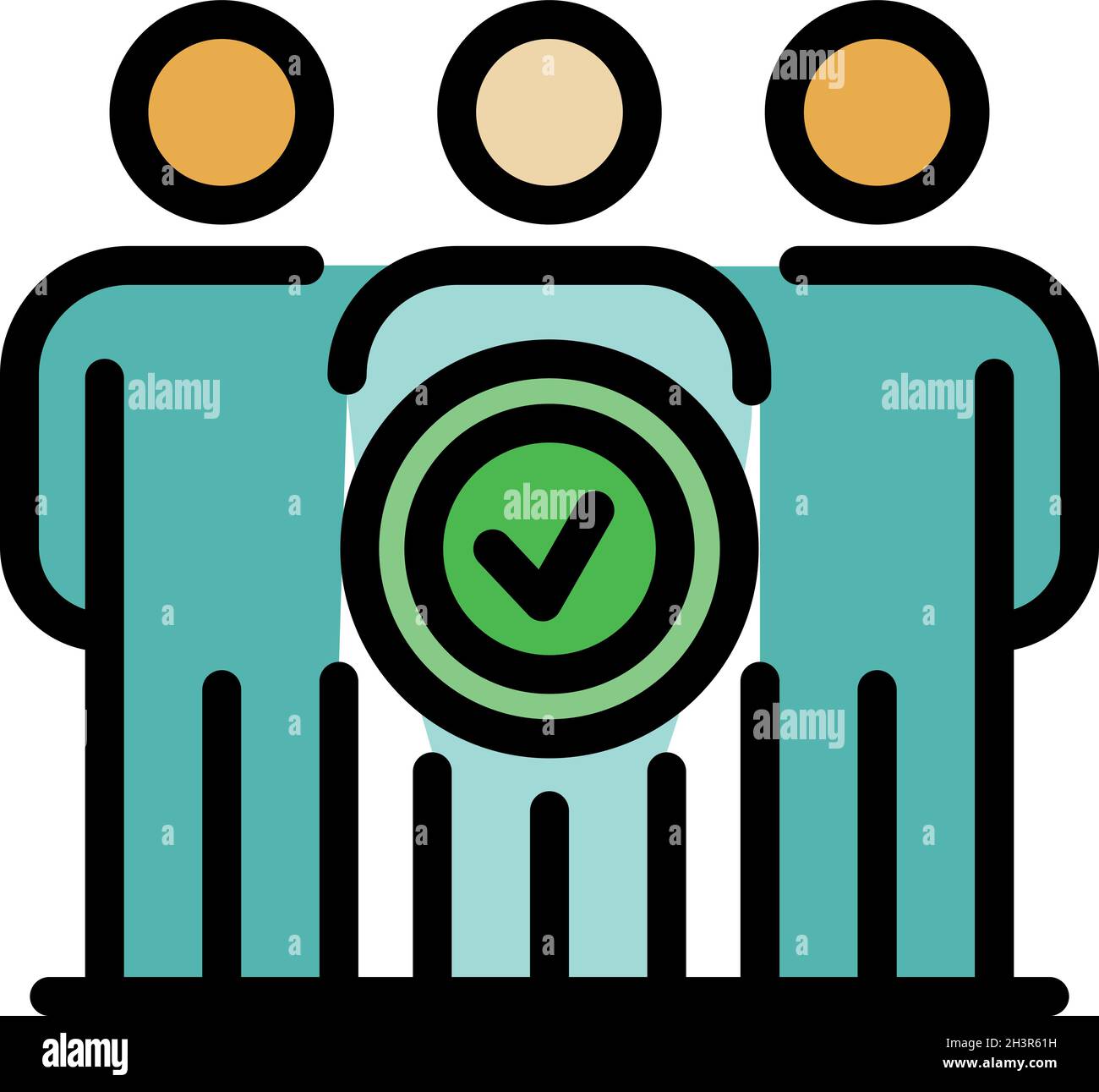 Personal group traits icon. Outline personal group traits vector icon ...