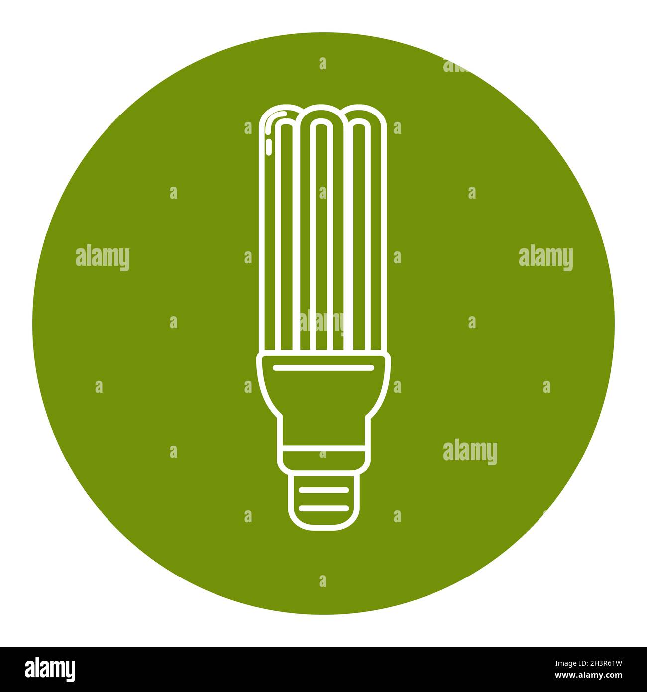 Fluorescent Light Bulb Vector
