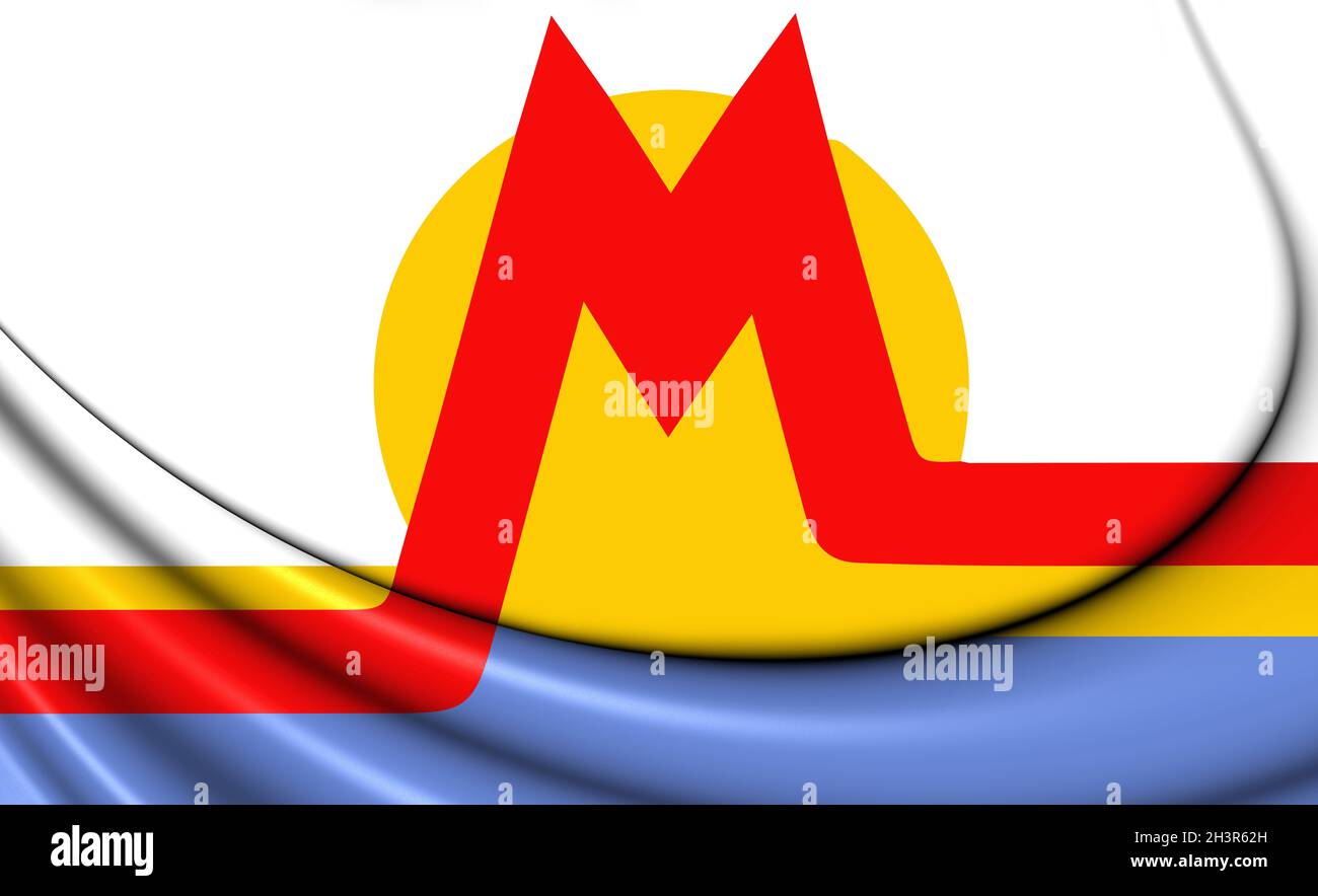 Iowa flag ia flag fluttering hi-res stock photography and images - Alamy