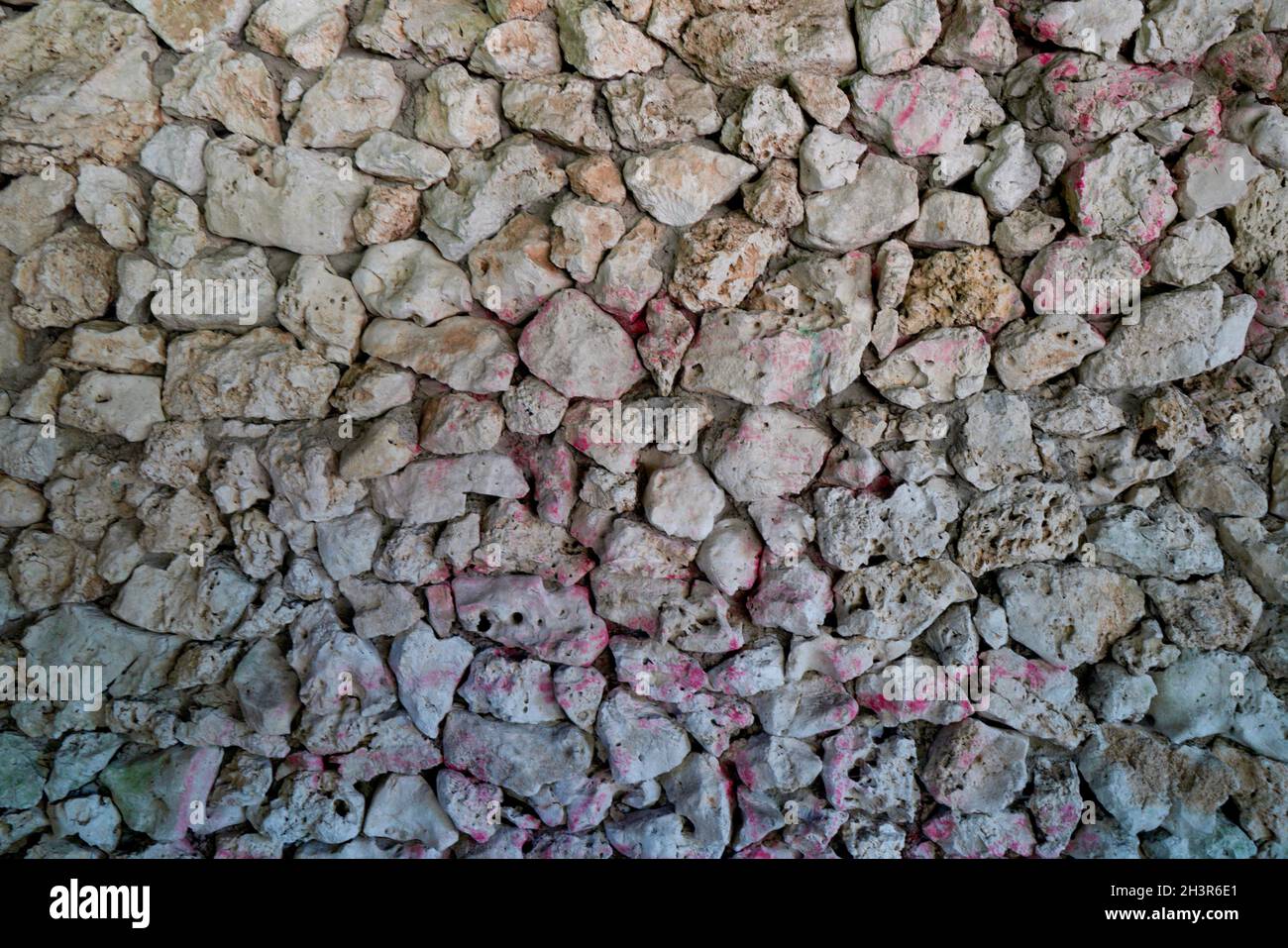 Structure of a stone made of natural mineral material as a background ...