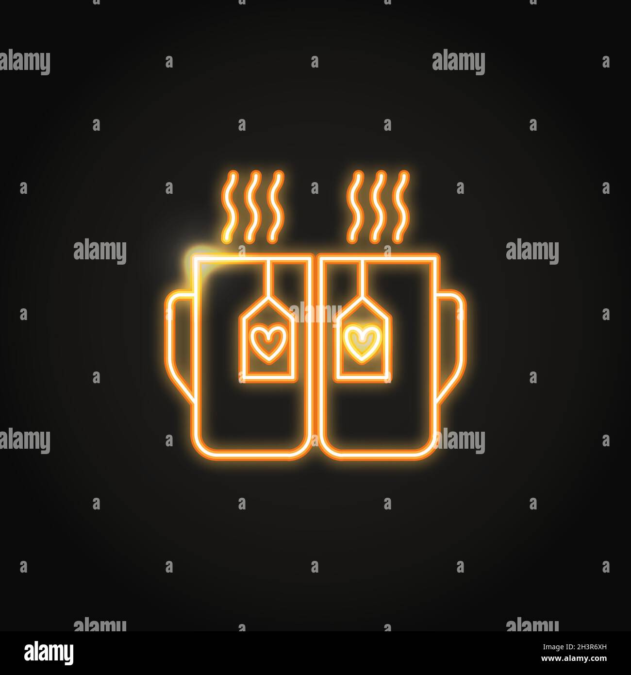 Two coffee cup steam Stock Vector Images - Alamy
