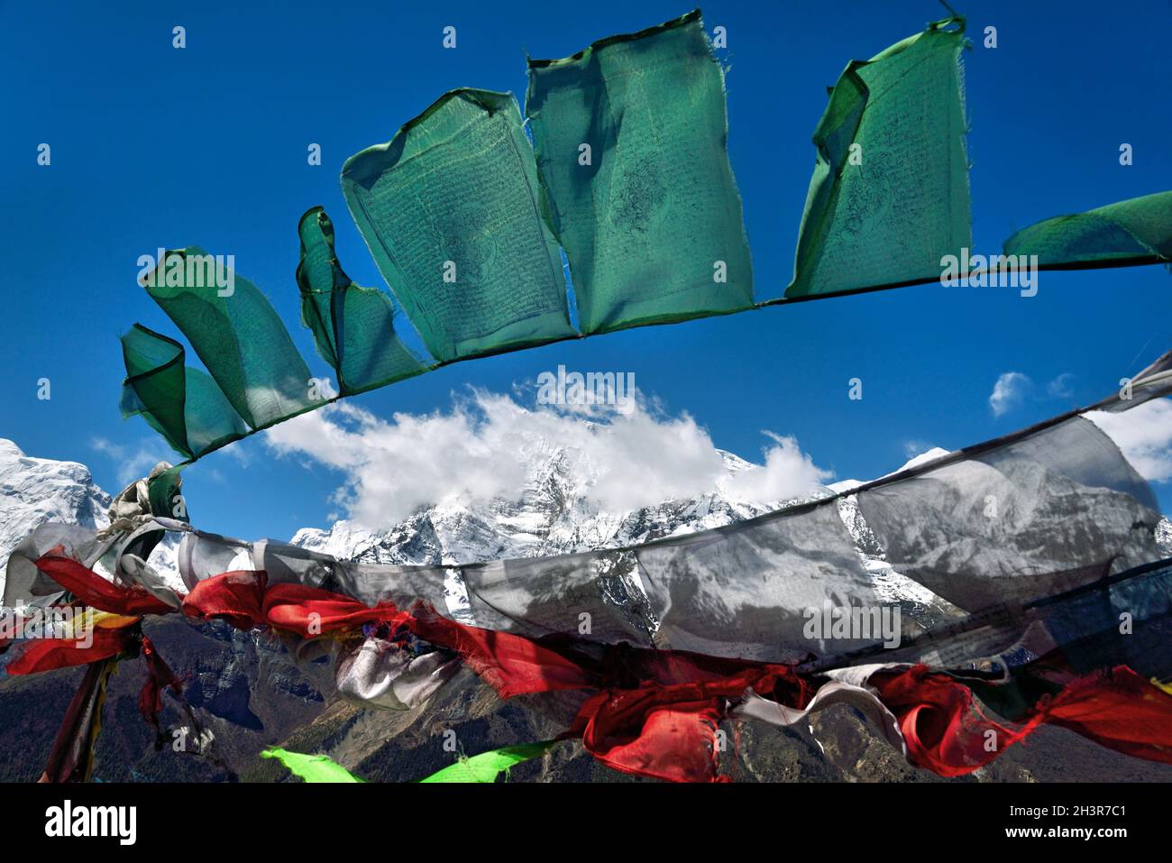 Buddhist Prayer flags Stock Photo - Alamy