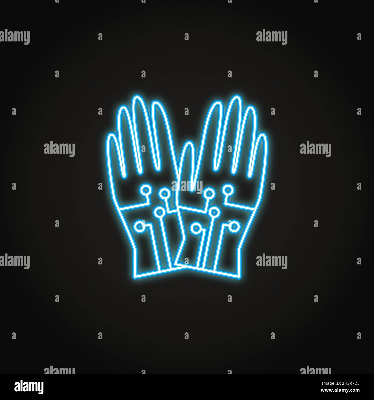 Electrical wiring neon glow Stock Vector Images - Alamy