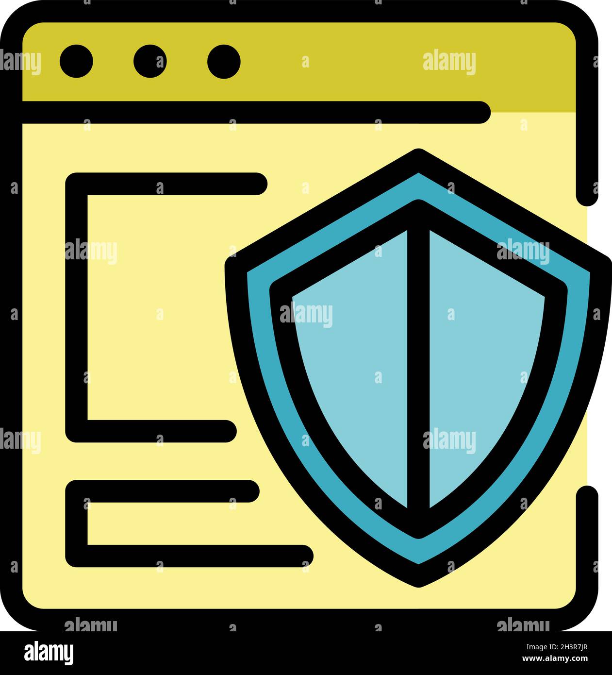Secured operating system icon. Outline secured operating system vector ... Secured operating system icon. Outline secured operating system vector ...
