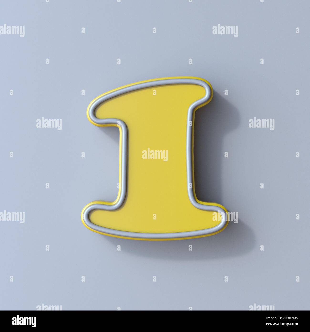 Yellow cartoon font Number 1 ONE 3D Stock Photo - Alamy