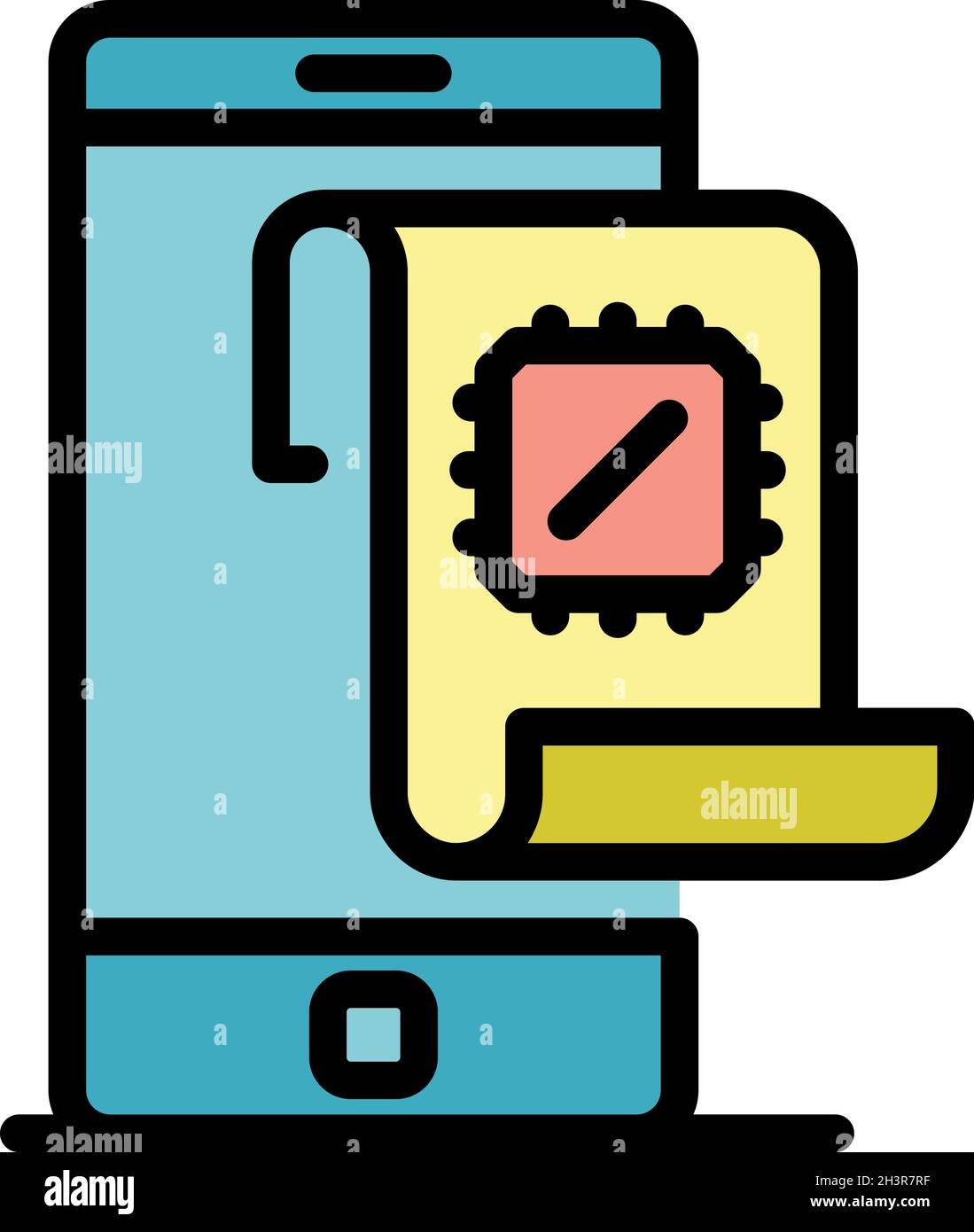 Smartphone operating system icon. Outline smartphone operating system ... Smartphone operating system icon. Outline smartphone operating system ...