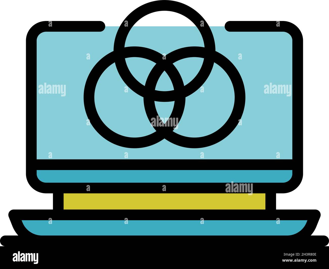 Laptop operating system icon. Outline laptop operating system vector ... Laptop operating system icon. Outline laptop operating system vector ...