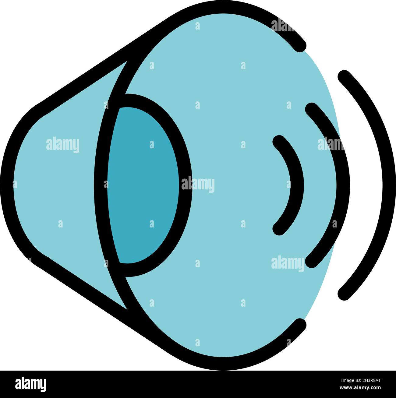 Operating system sound icon. Outline operating system sound vector icon ...