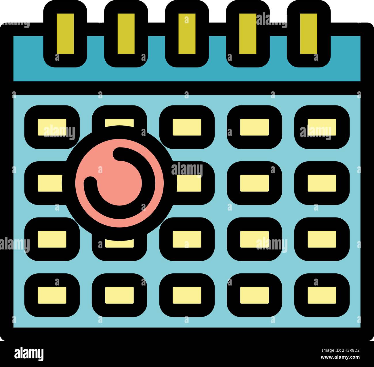 Operating system update time icon. Outline operating system update time ...