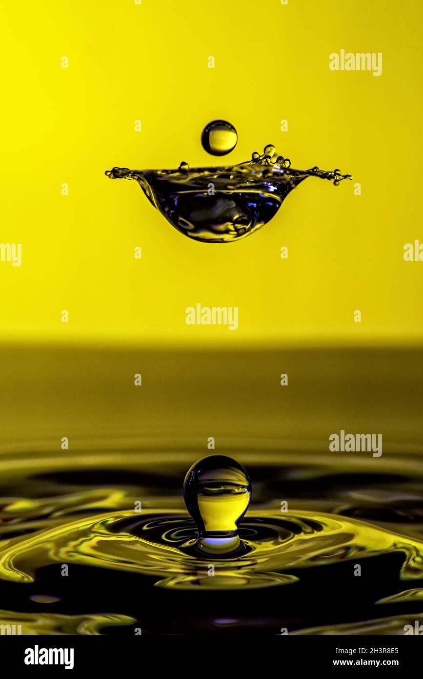 Drop flying hi-res stock photography and images - Alamy