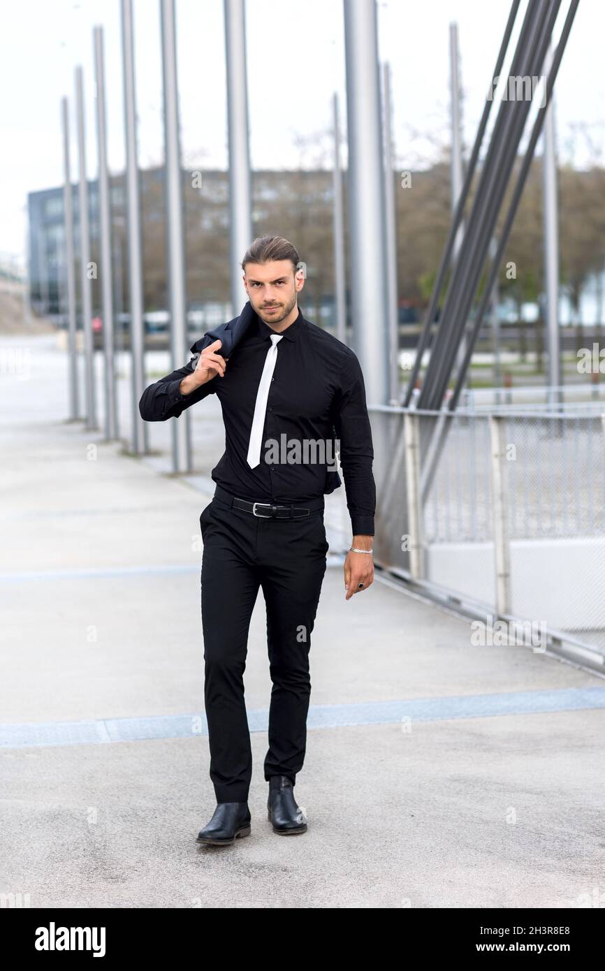 Young handsome businessman posing hi-res stock photography and images ...