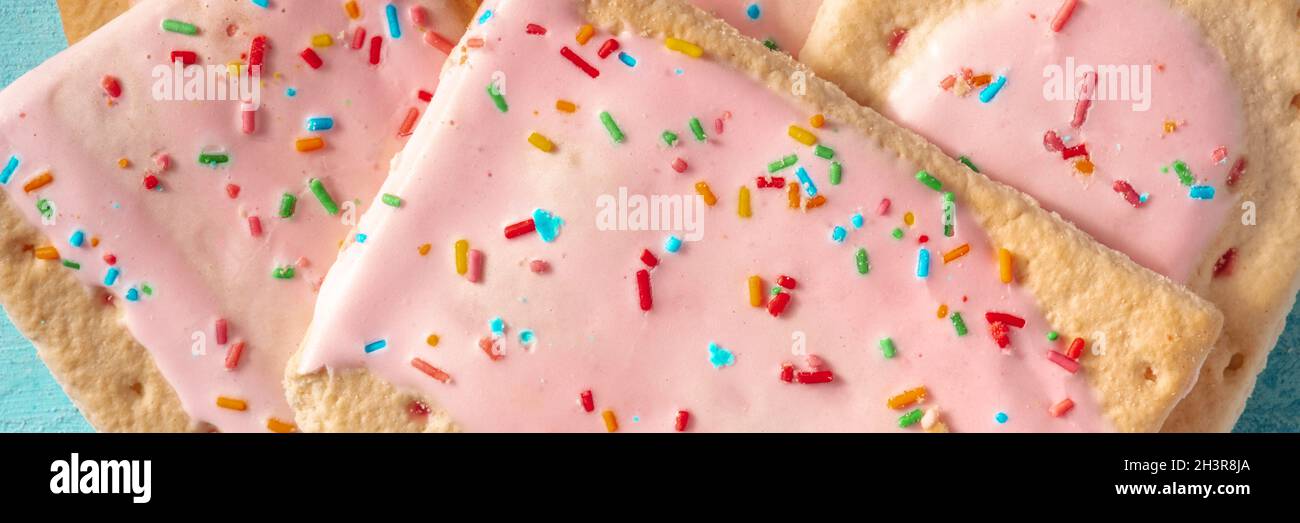 Pop tart top view hi-res stock photography and images - Alamy