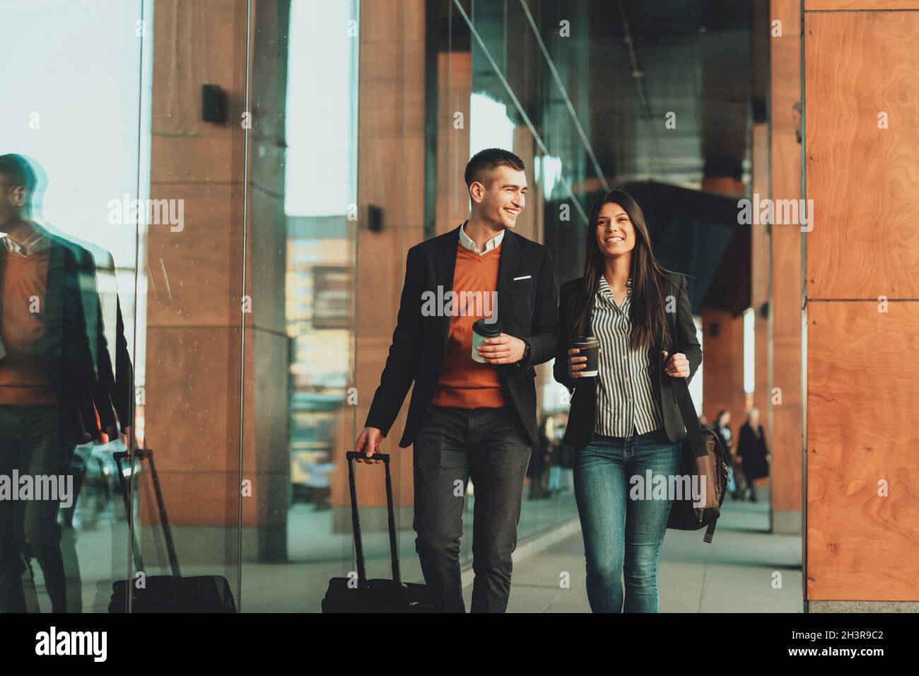Couple formal style drinking coffee hi-res stock photography and images ...
