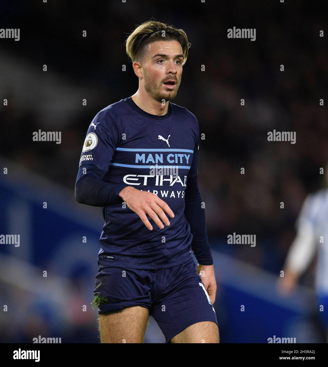Manchester City's Jack Grealish during the game at the Amex Stadium ...