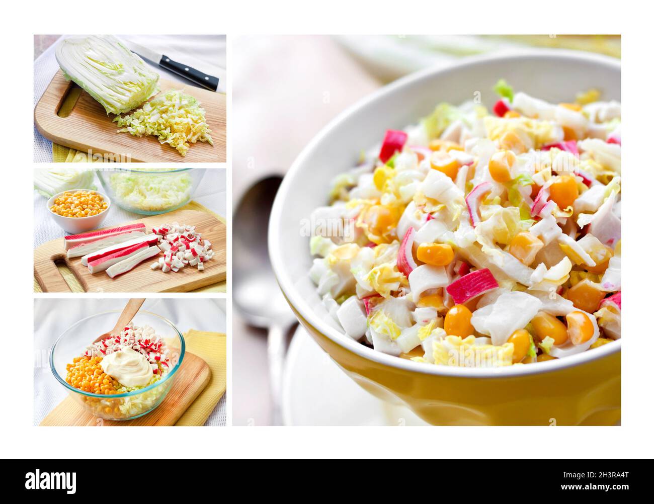 Surimi salad bowl hi-res stock photography and images - Alamy