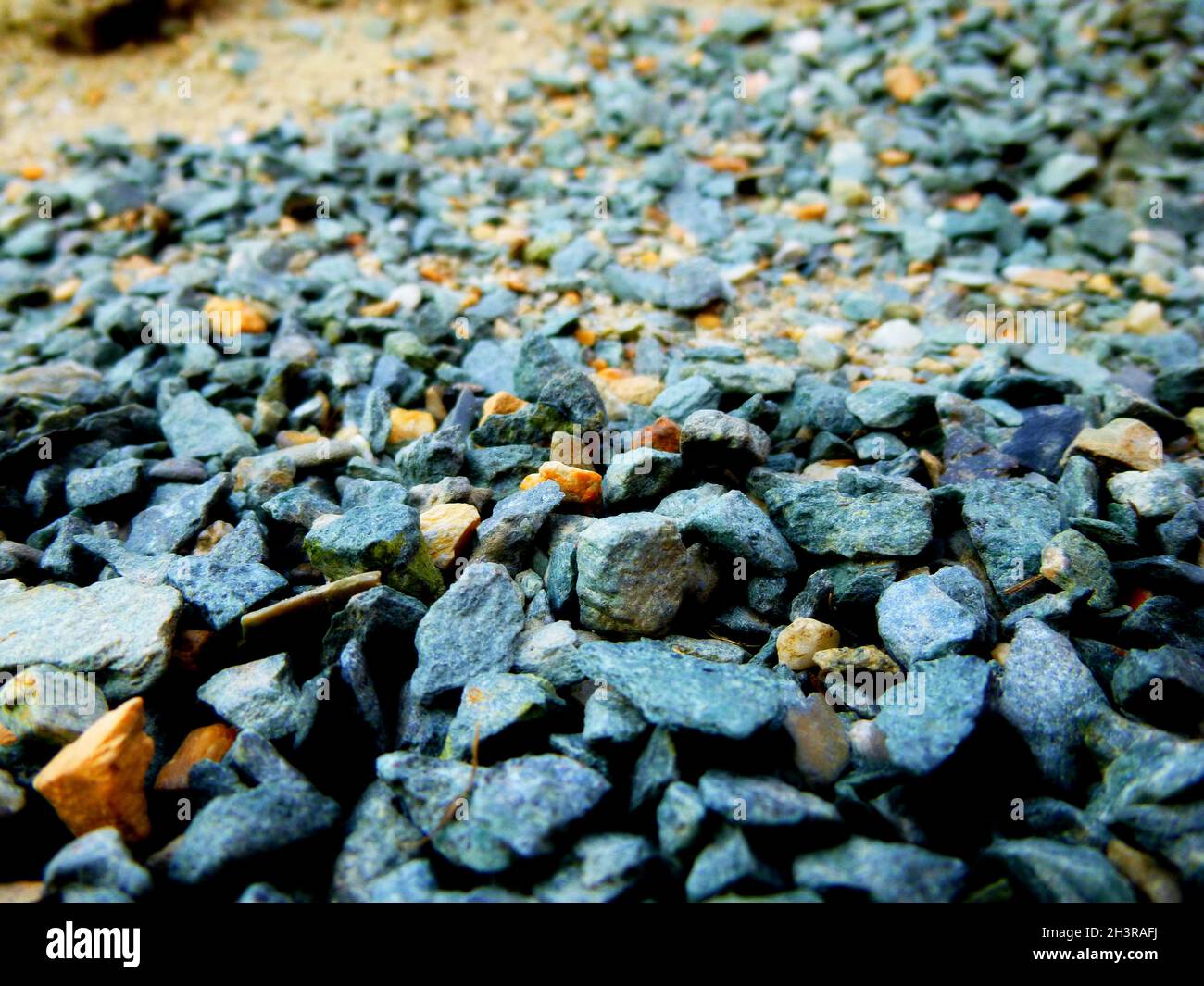 Grey ground stone rubble background of many small stones Stock Photo ...