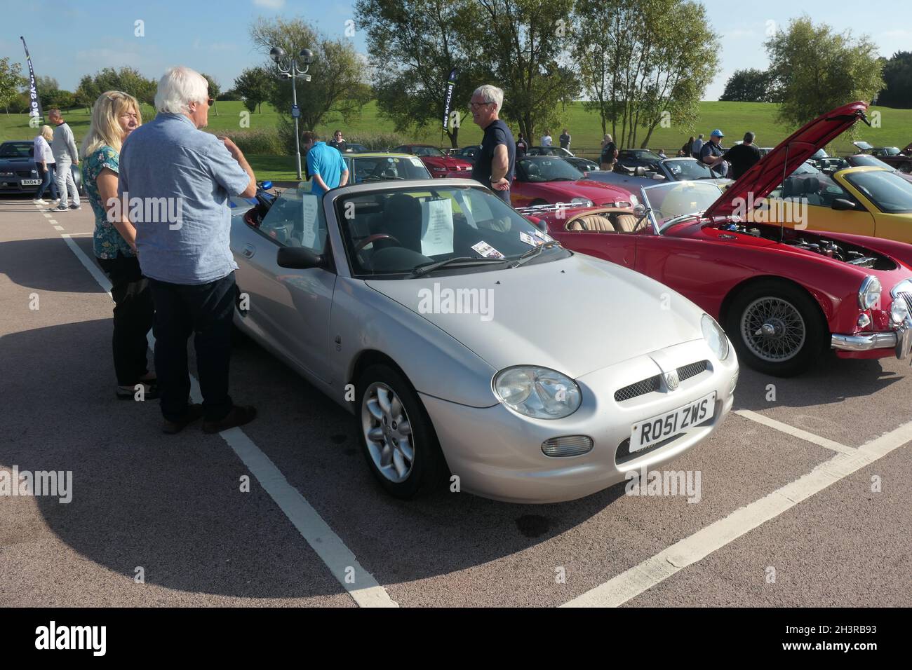 MG car rally at The British car museum Gaydon UK Stock Photo - Alamy