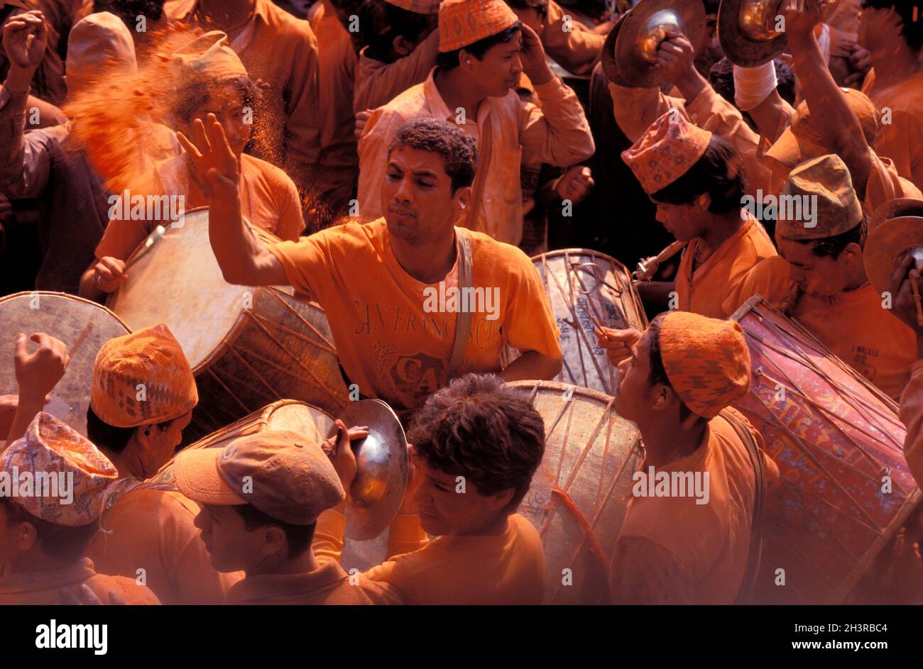 Nepal, Kathmandu Valley, Thimi City, Balkumari Jatra Festival Stock ...