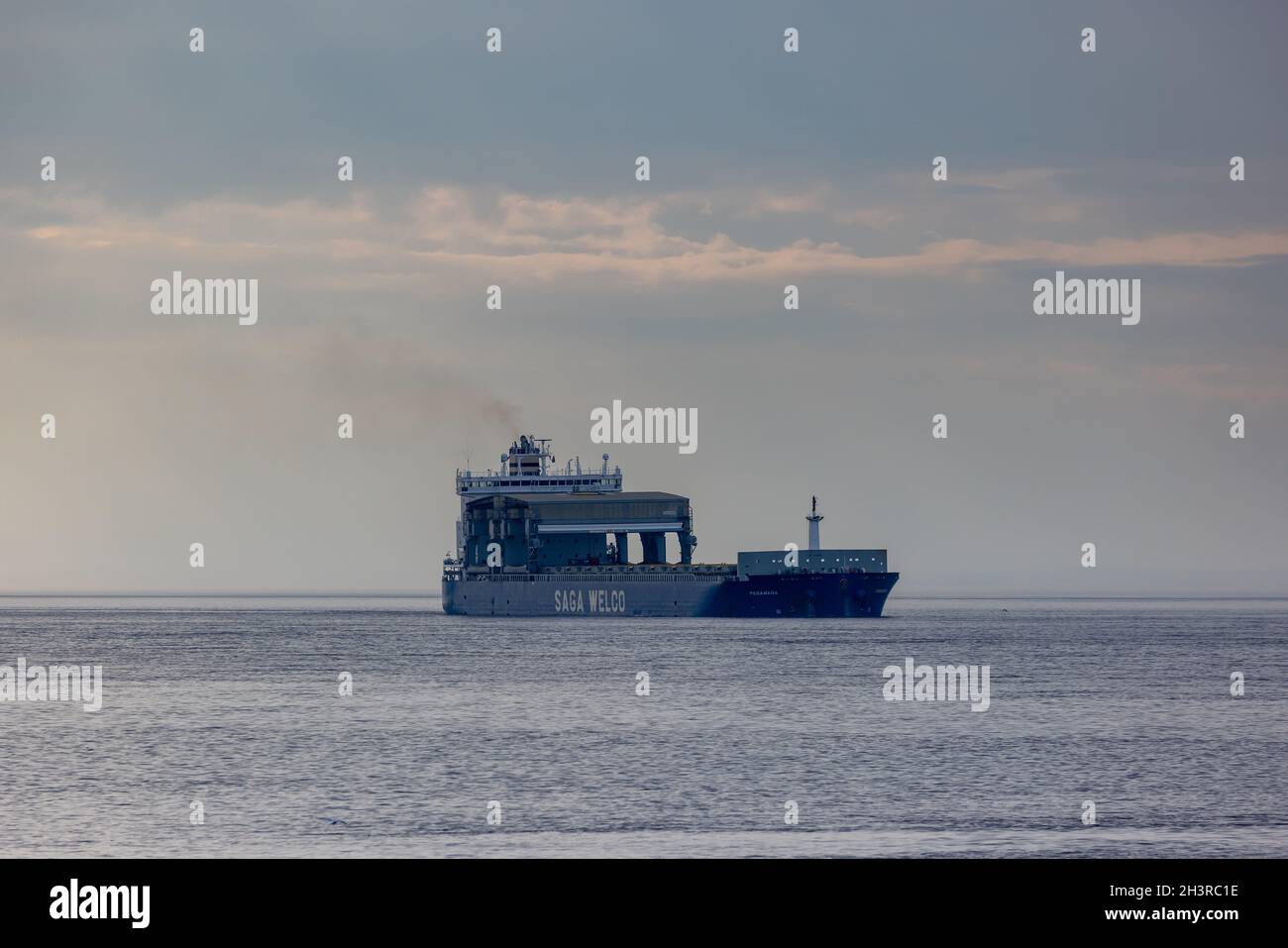 General cargo vessel Panamana heading into Royal Portbury docks Stock ...