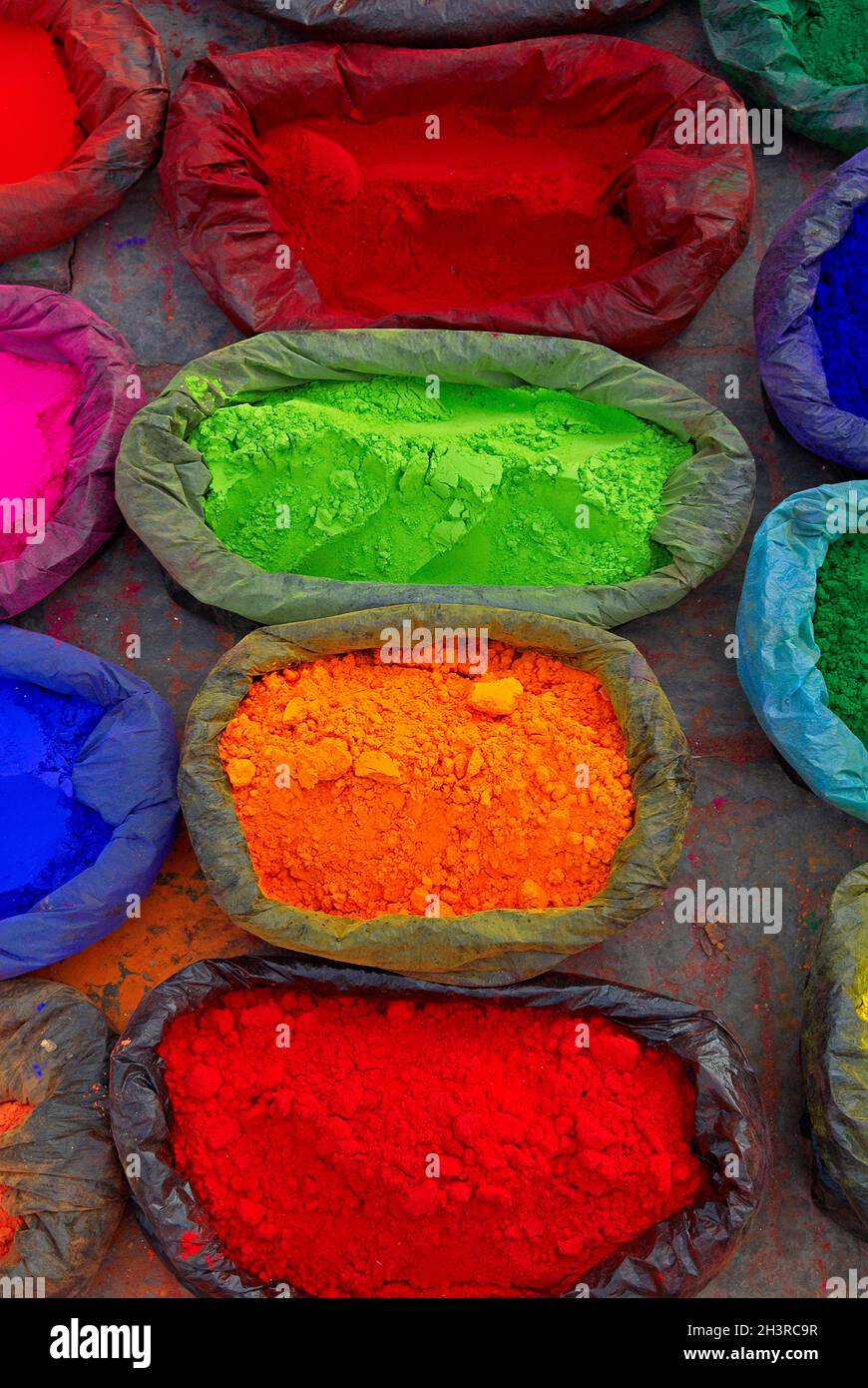 Nepal. Kathmandu valley. Hindu Temple of Pashupatinath. Offering color ...