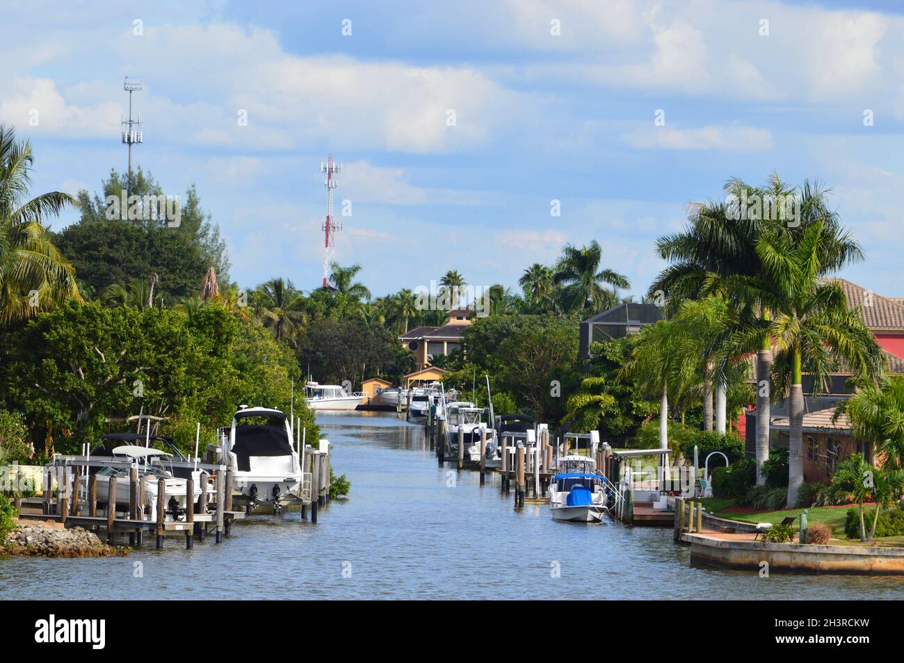 Naples Bay in Florida Stock Photo - Alamy